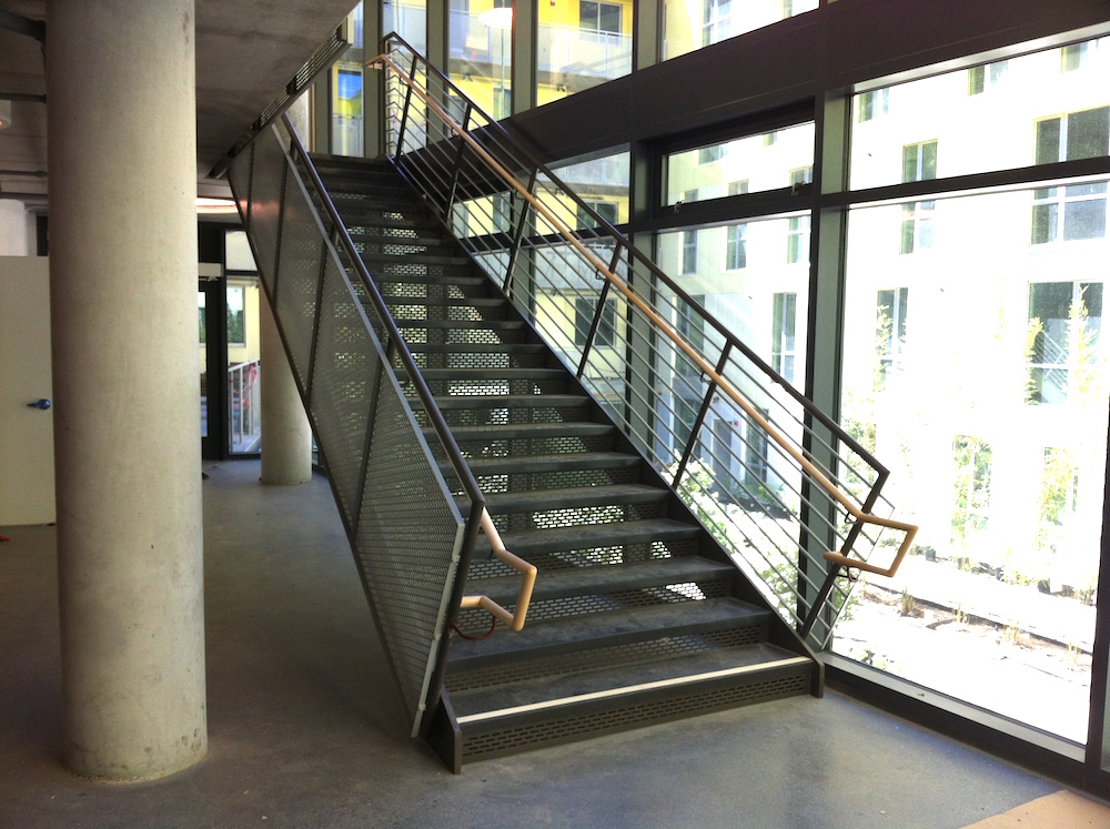 Summit Steel Works- railings for dormitory at U.C. Berkeley, CA