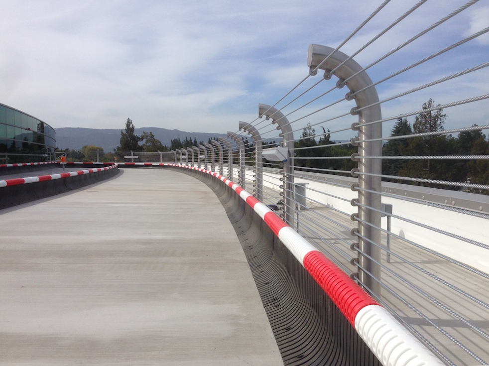 Summit Steel Works. Rooftop Play railings, Mercedes Benz, CA