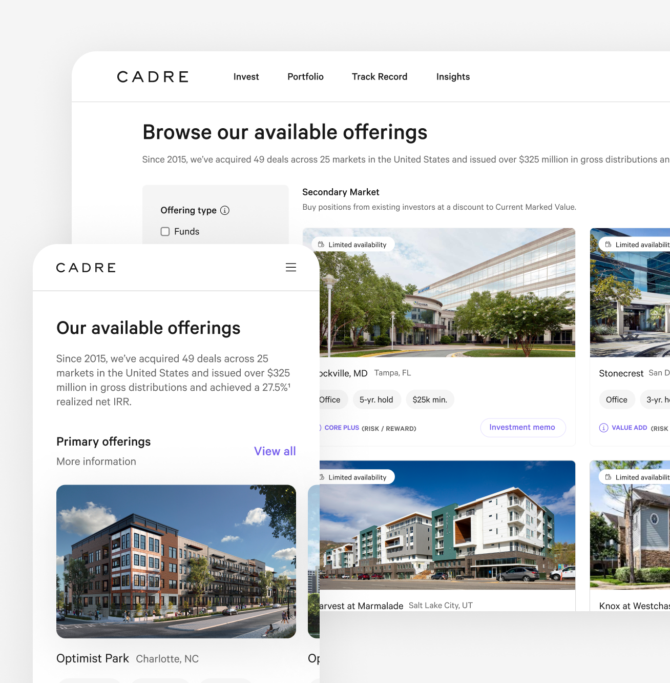 Deal By Deal Investing | Cadre