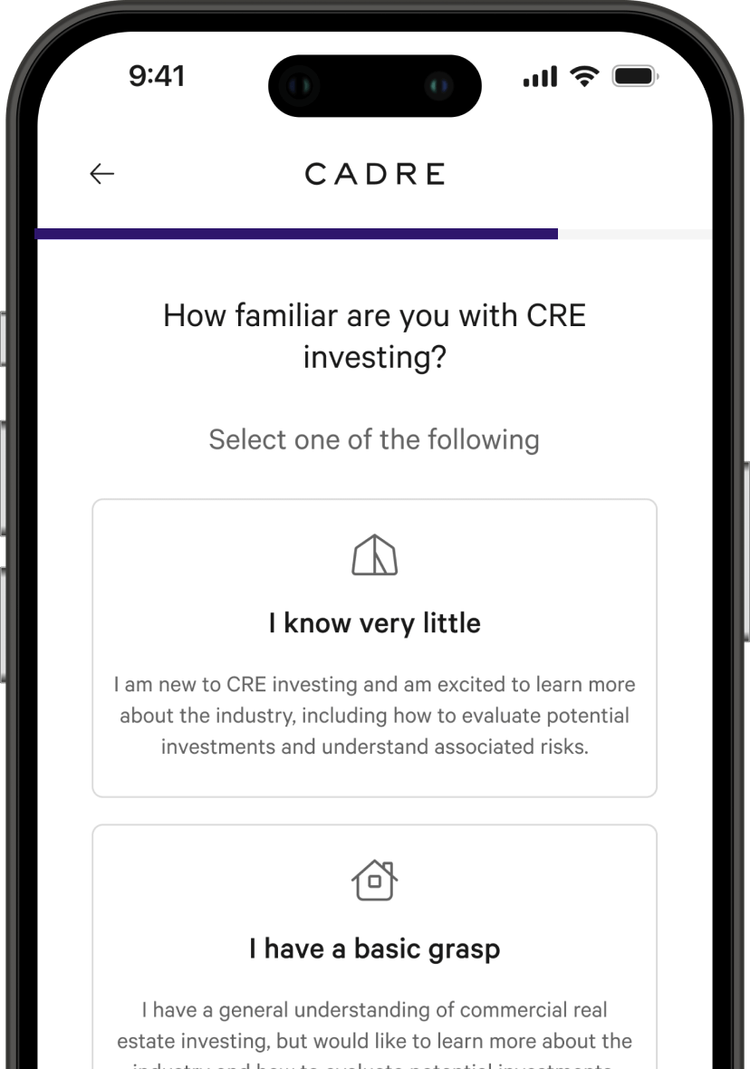 How it works - Invest with Cadre | Cadre