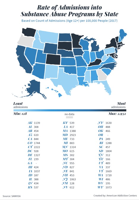 How Many Addiction Treatment Centers Are In The U.S?