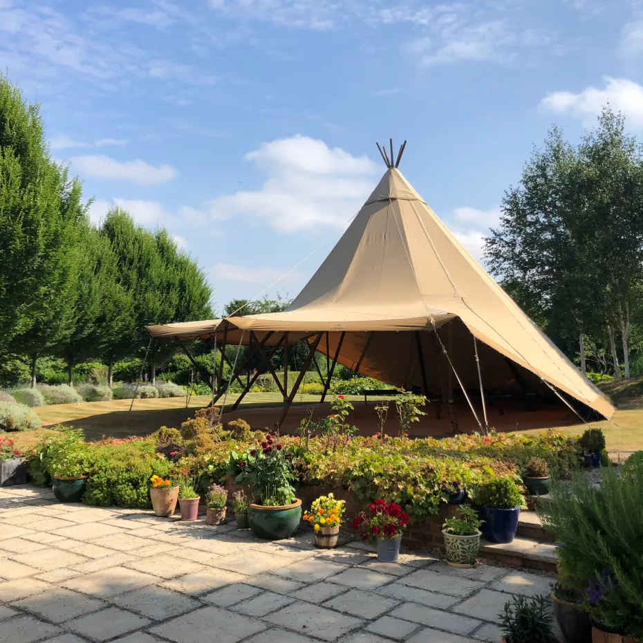 Tipis for Hire for small to large events in Herts, Beds and Bucks