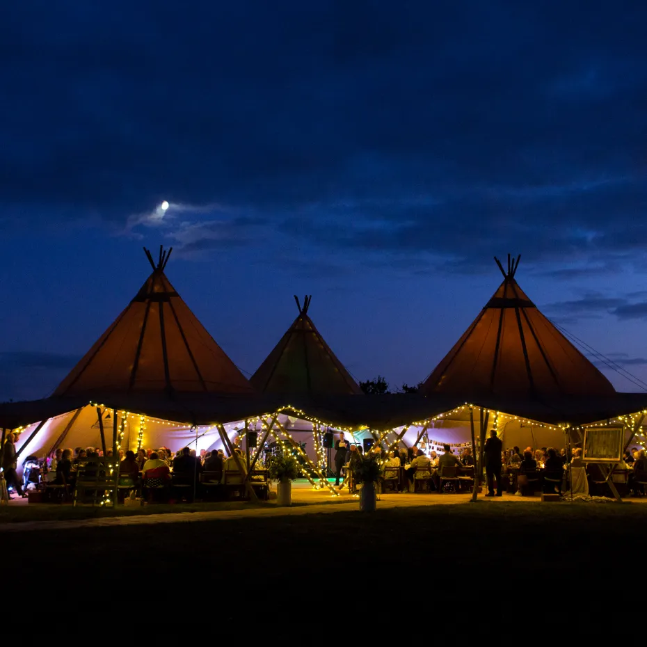 Tipis for Hire for small to large events in Herts, Beds and Bucks