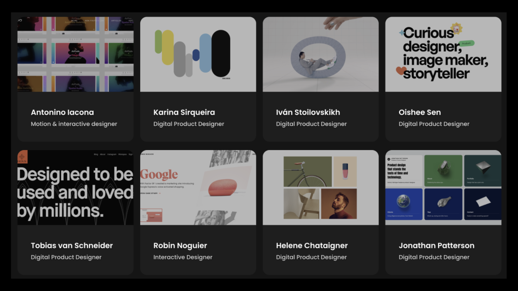 7 Must-Visit Websites Featuring 10,000+ Portfolio Design Ideas