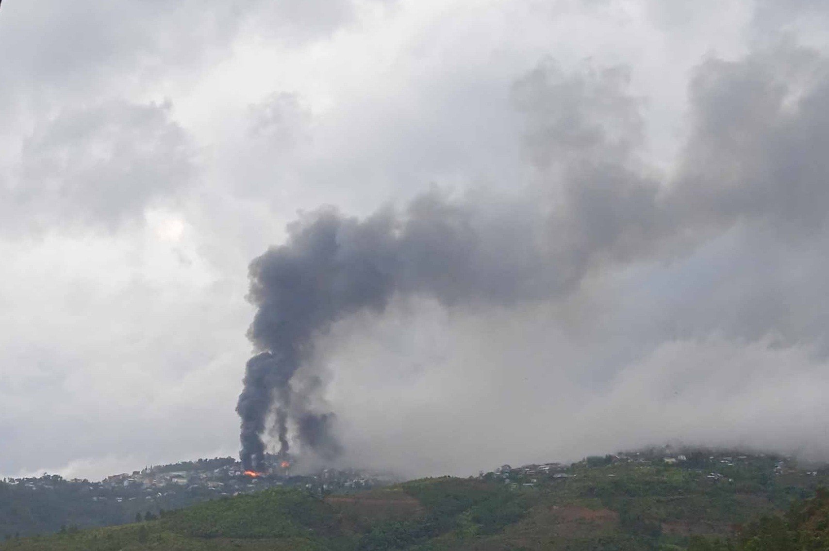 A local Armed Resistance Group Attacks Myanmar Military Outpost In ...