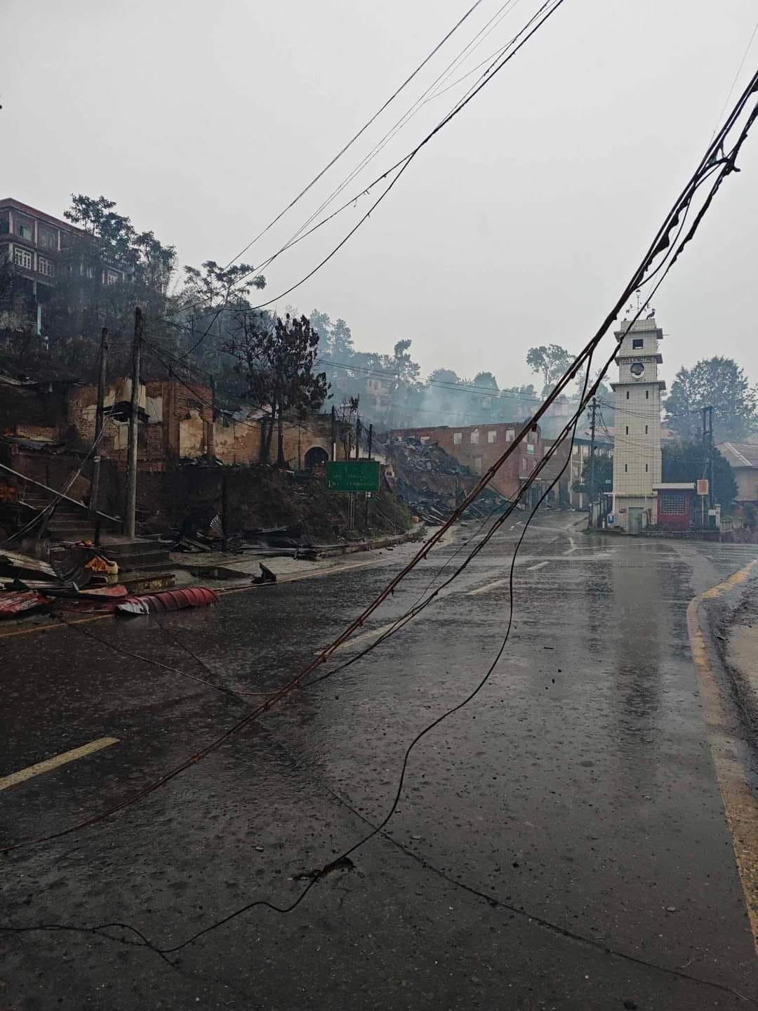 Myanmar Military Torched Tedim, the Biggest Town in Chin State