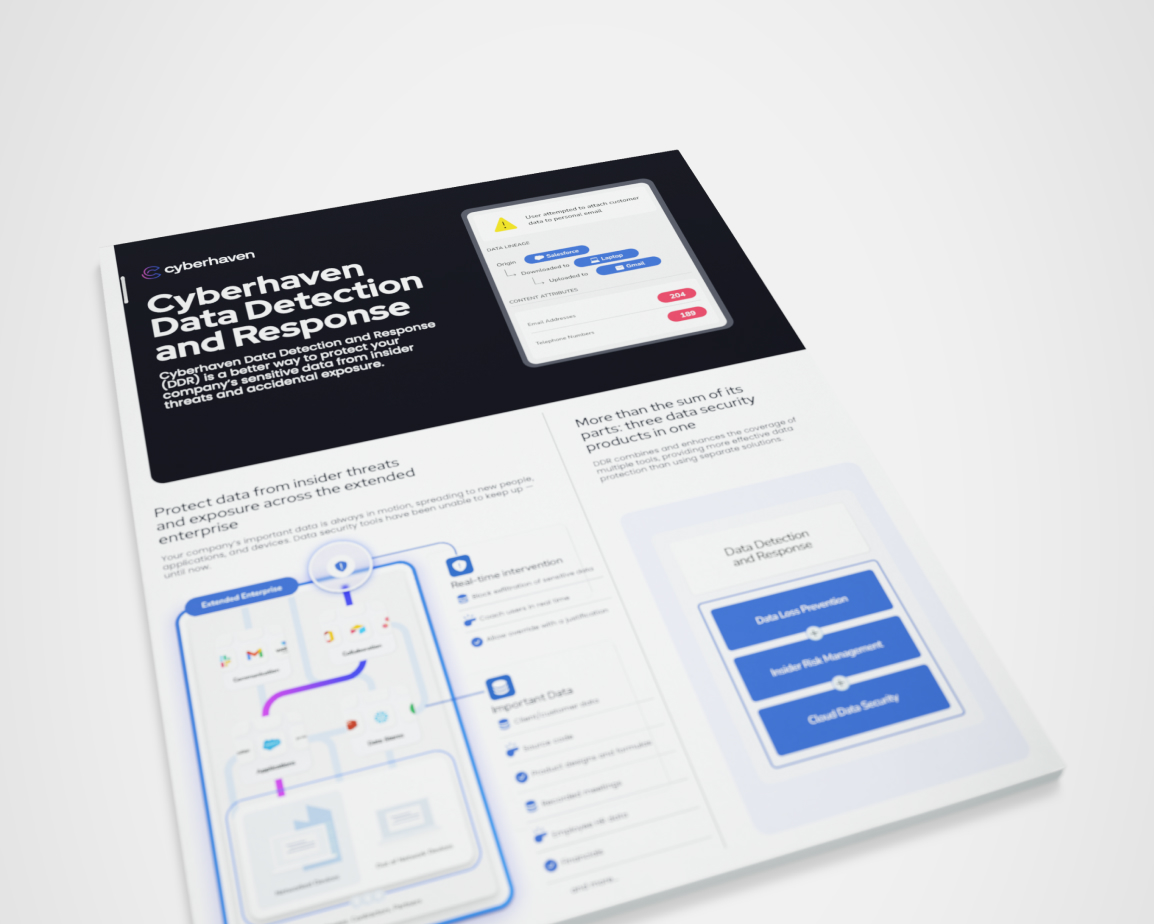 What is Data Detection and Response (DDR)? | Cyberhaven