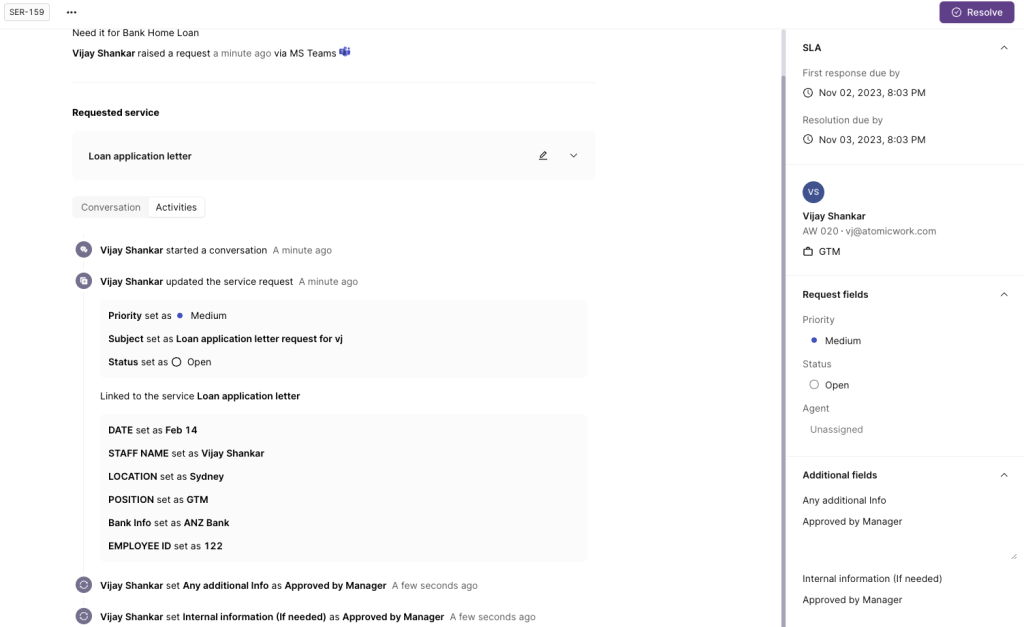 Hassle-free AI document generator for employees: Meet Atom | Atomicwork Blog