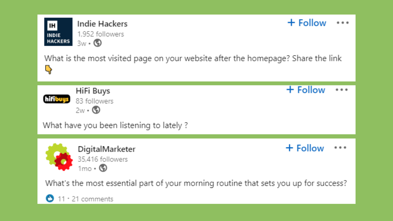 Linkedin Post Examples | MixBloom