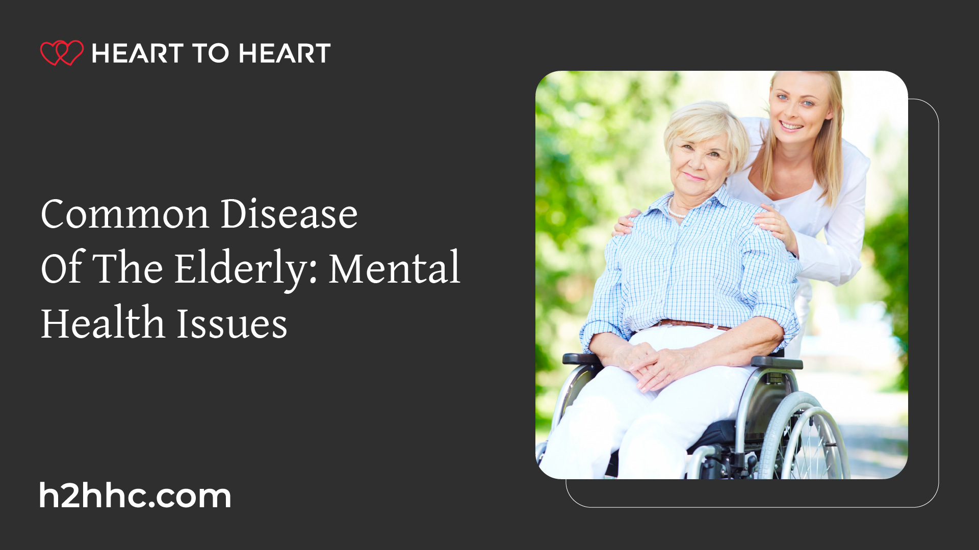 Common Disease of the Elderly: Mental Health Issues