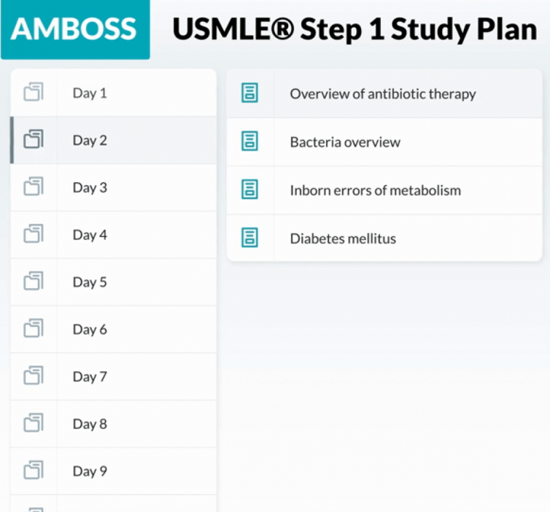 The AMBOSS 45-Day USMLE® Step 1 Study Plan