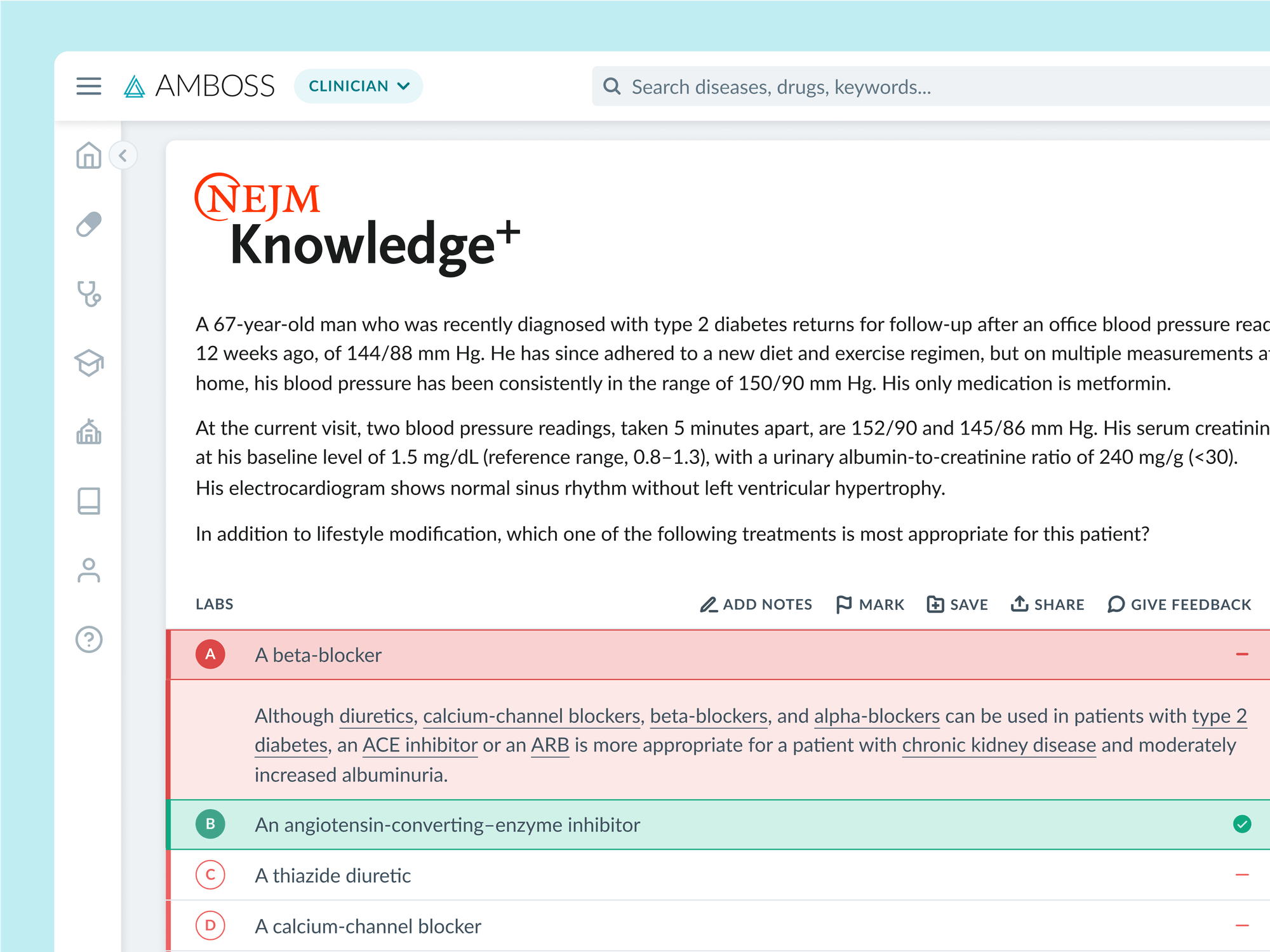 New: NEJM Knowledge+ now on AMBOSS