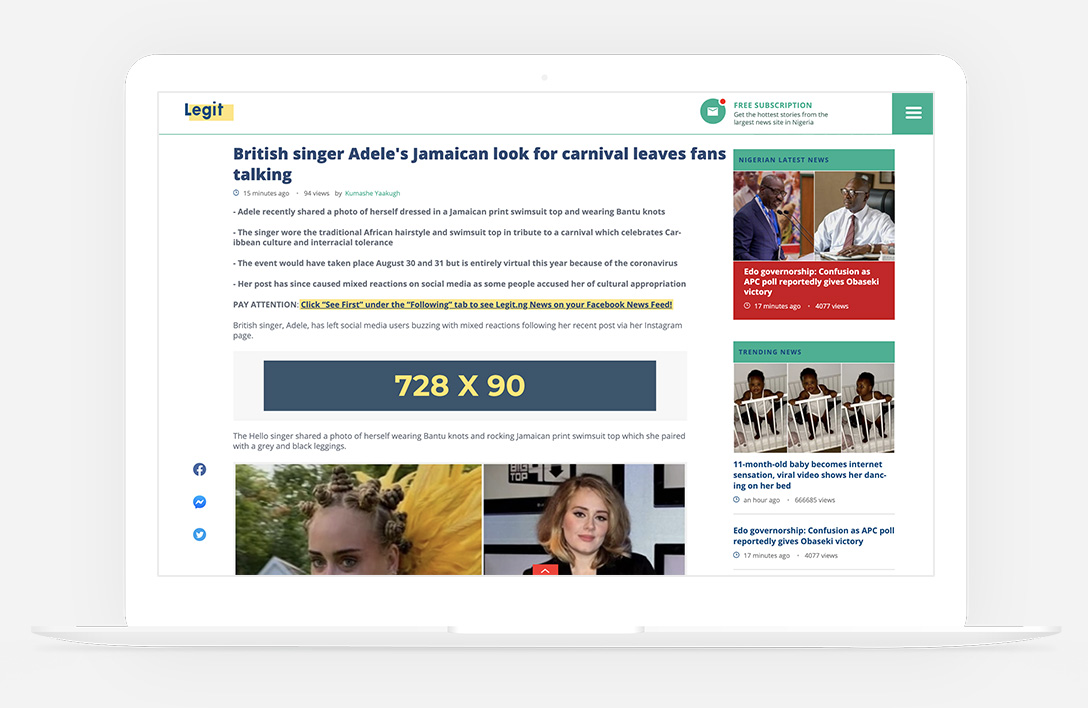 Desktop & Mobile Banners Advertisement