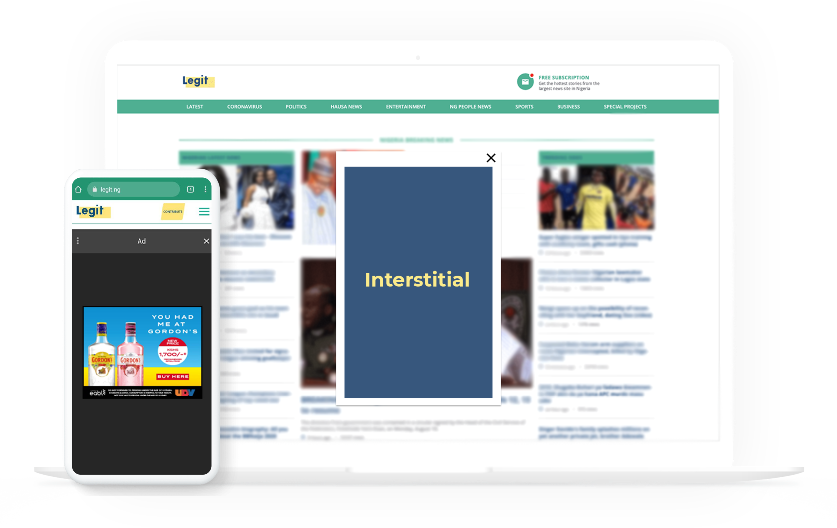 Desktop & Mobile Banners Advertisement