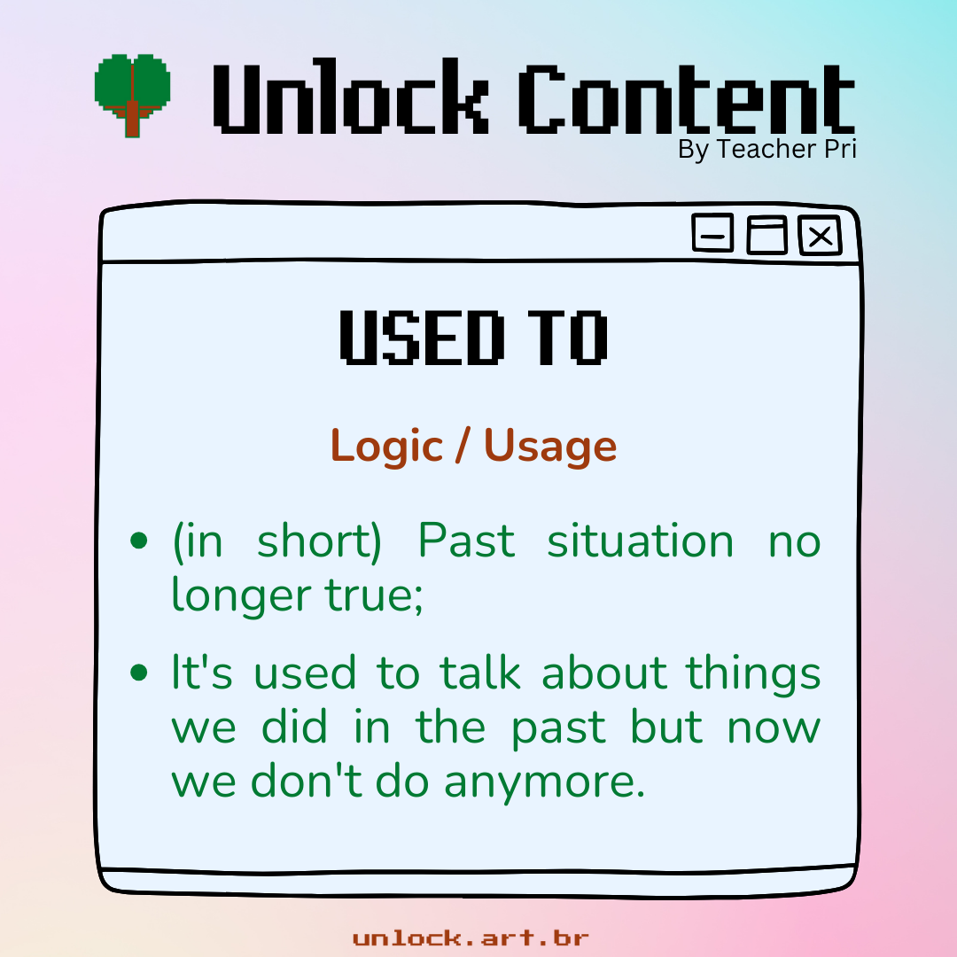 The difference between "used to" and "be used to" - Unlock Learning Hub