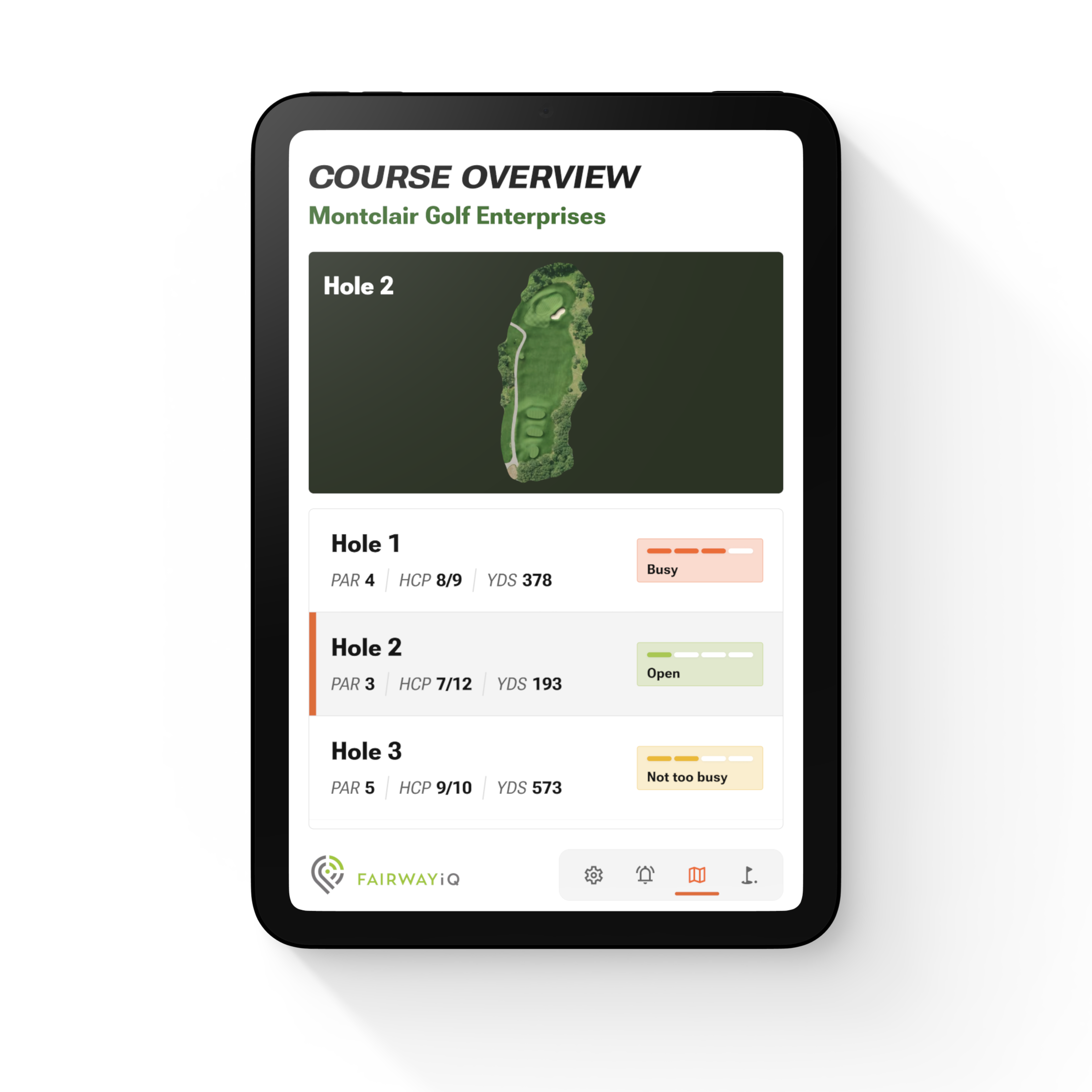 Golf Cart Screen Application