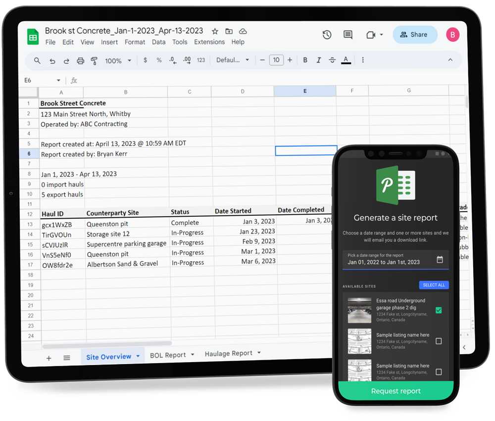 Phil. The FREE excess soil reuse marketplace with load tracking.