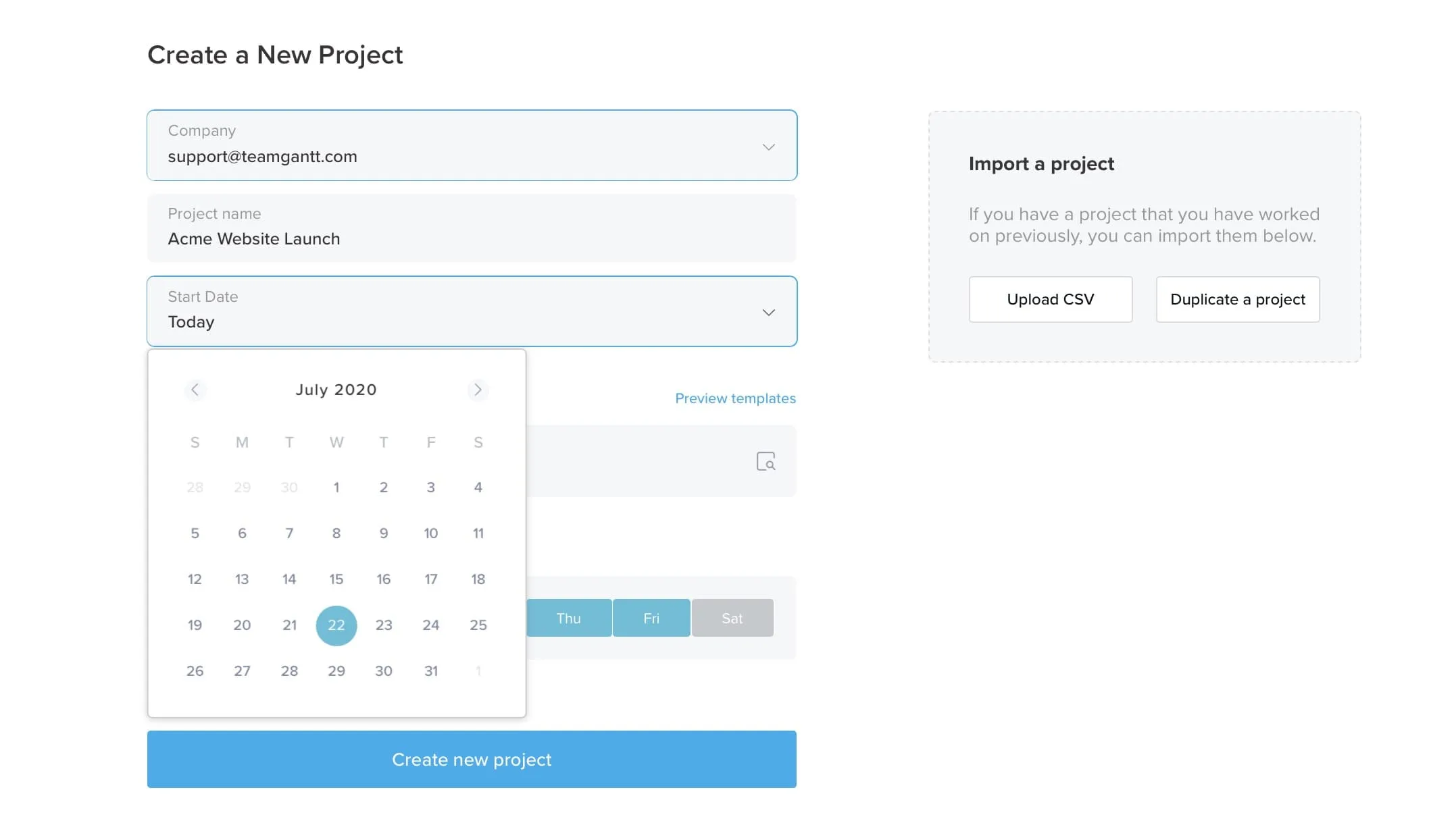 Free Project Schedule Template For Excel | TeamGantt