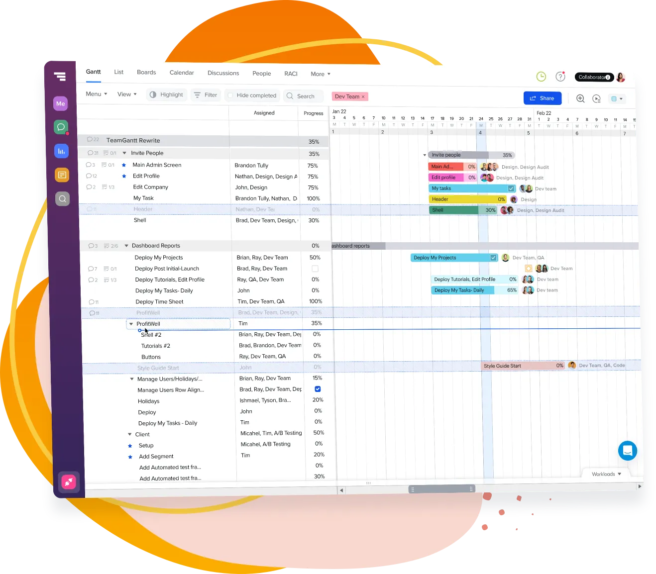 TeamGantt: The Easiest FREE Gantt Chart Maker Online