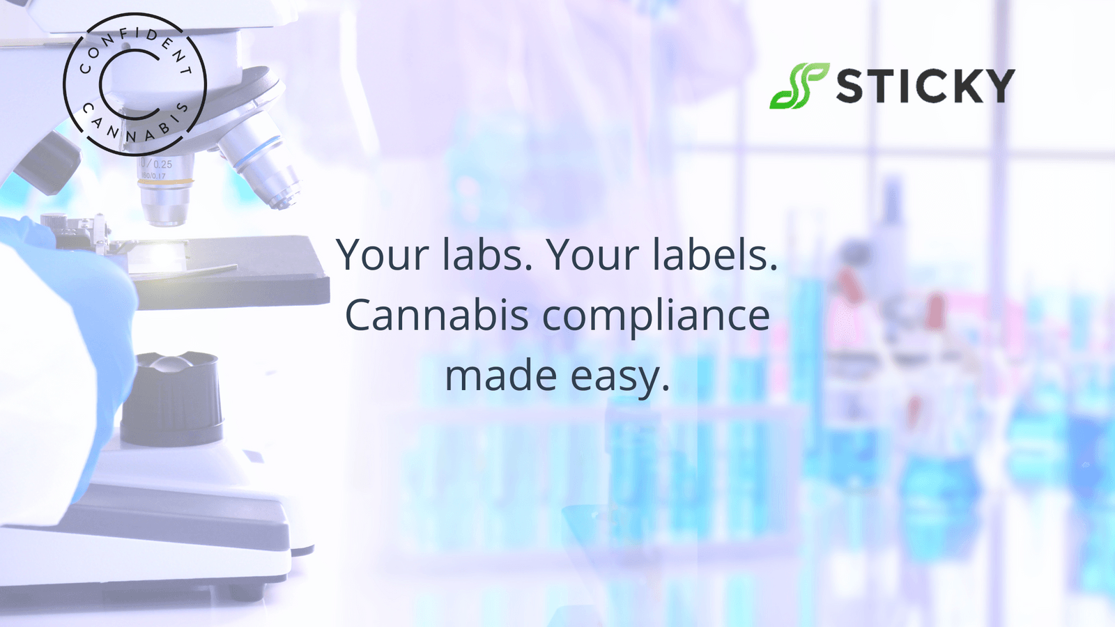 Confident LIMS Integrates with Sticky to Streamline Cannabis Labeling