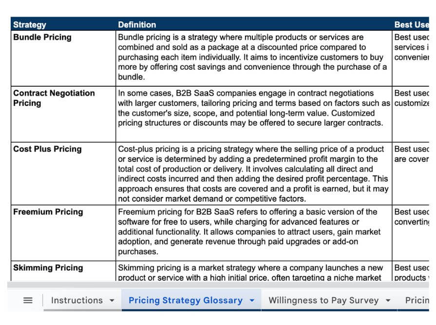 Pricing Strategy Template Growth Business Templates Pricing Strategy Template Growth Business Templates