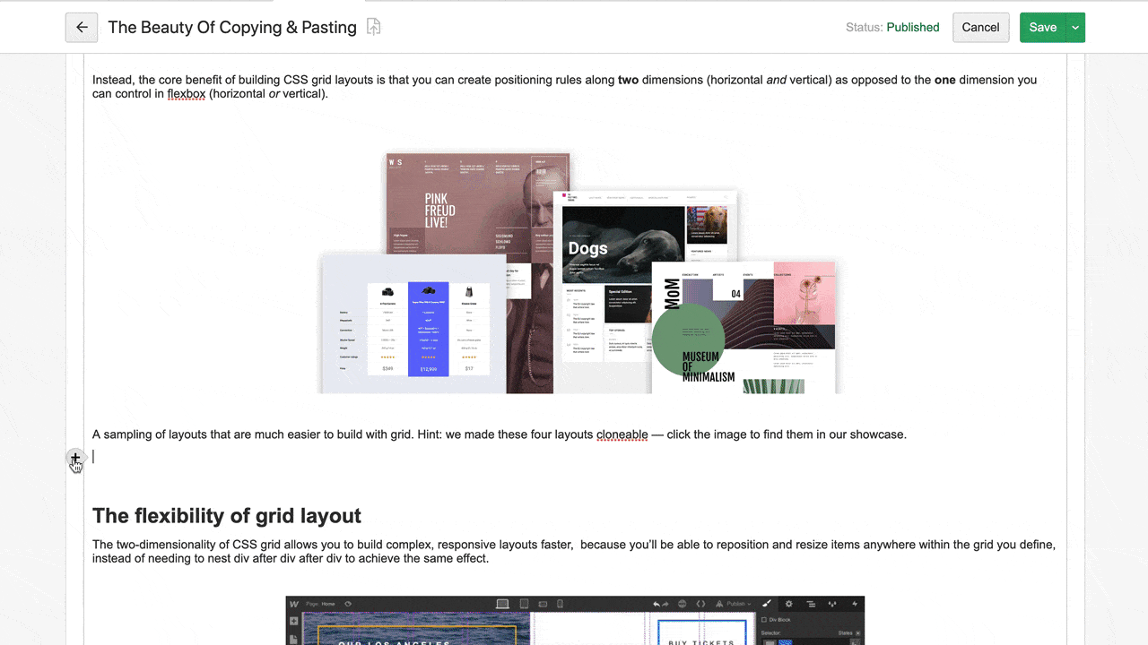 You can now use custom code in rich text elements | Webflow Updates
