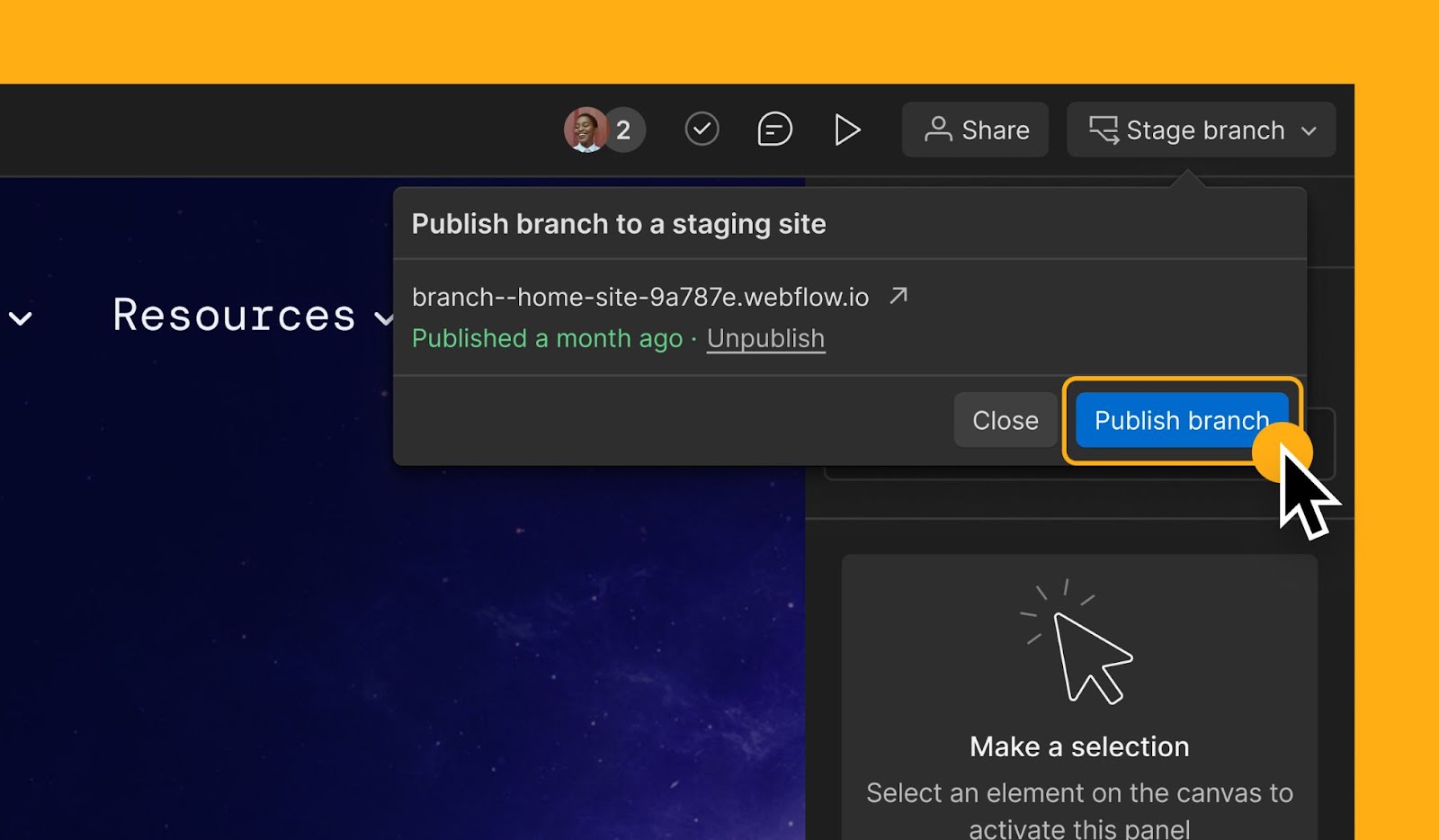 Test designs on a branch faster and safer with branch staging - Updates ...