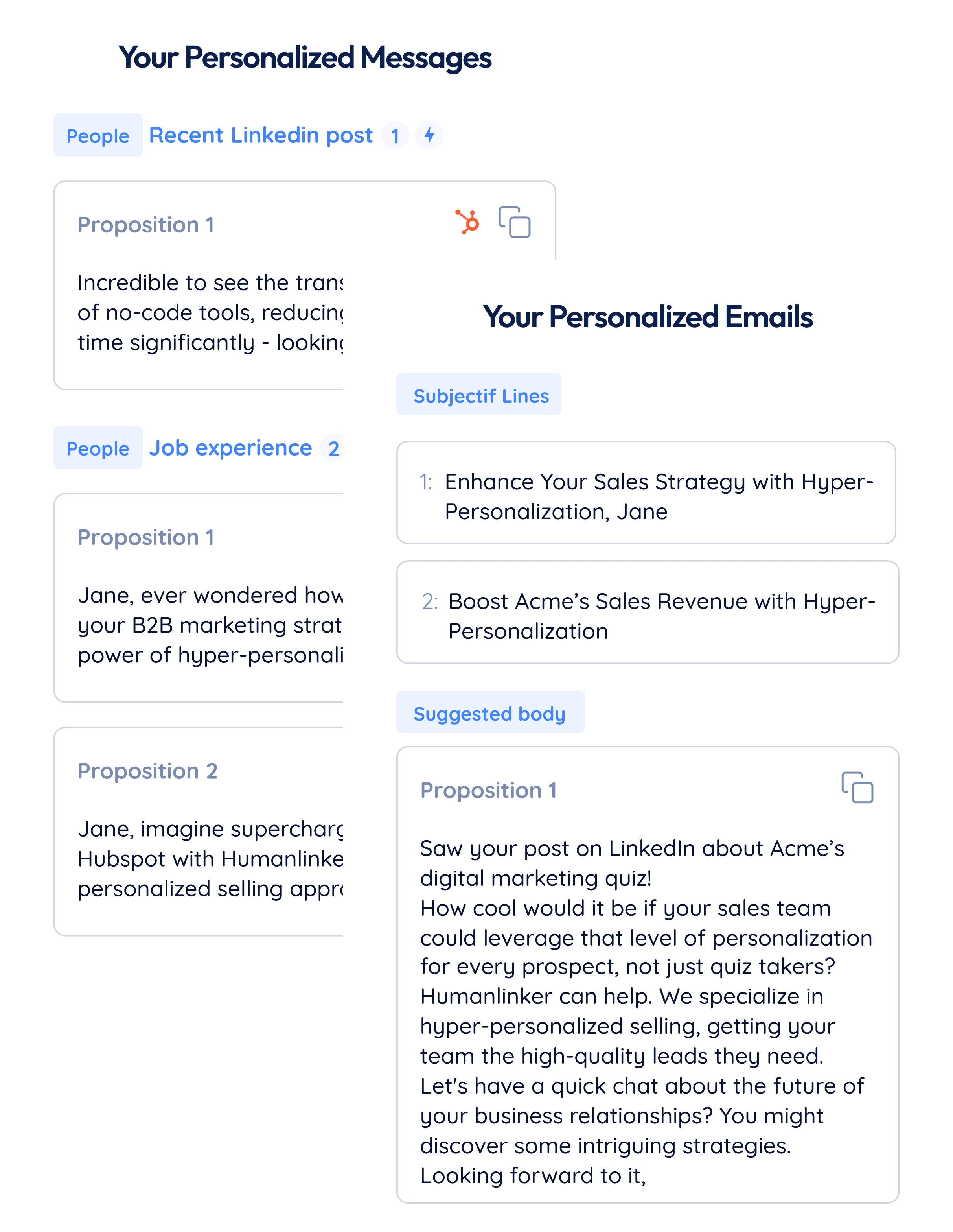 Humanlinker | The #1 AI Sales Assistant - Elevate Your Outreach
