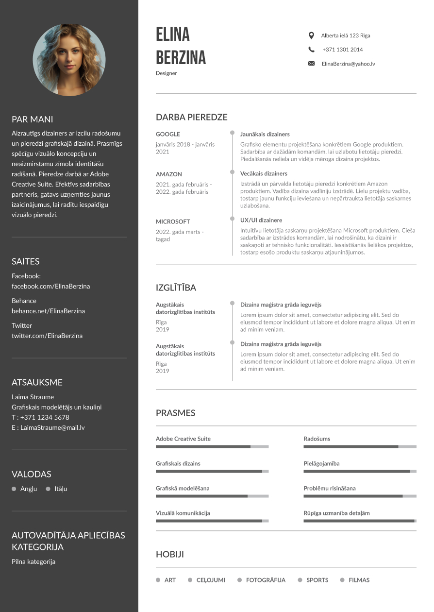 Cv-Pavyzdys - Sukurkite savo gyvenimo aprašymą naudodami mūsų ...