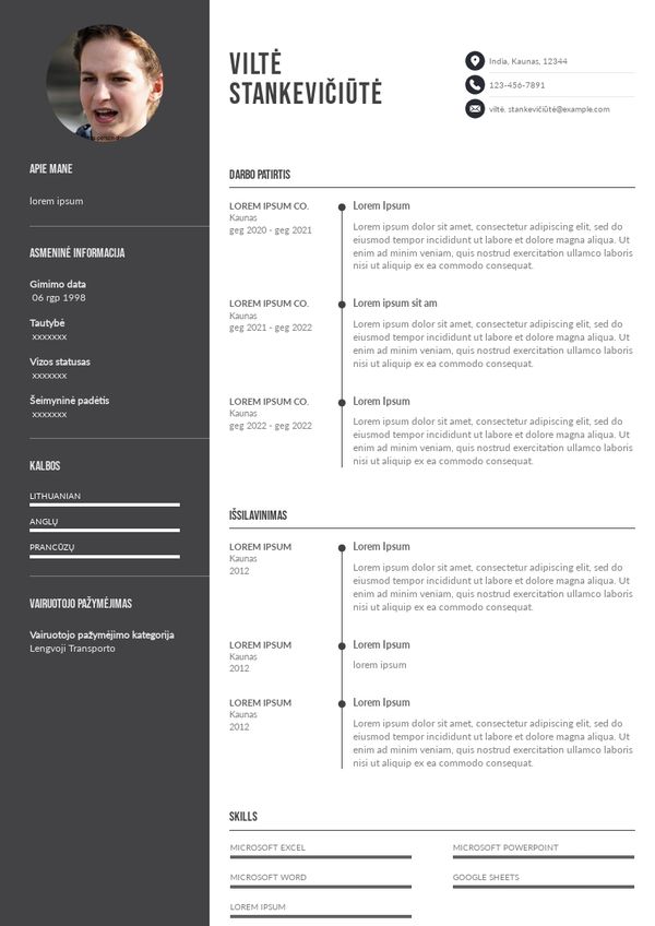 Inžinieriaus statybininko CV šablonas: kaip efektyviai parašyti savo CV