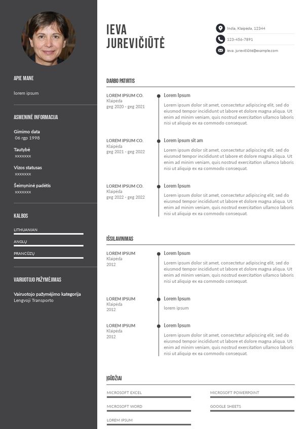Rusų CV rašymo gidas