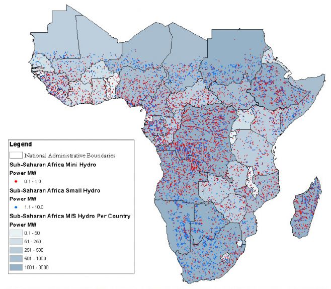 A geospatial assessment of small-scale hydropower potential in Sub ...