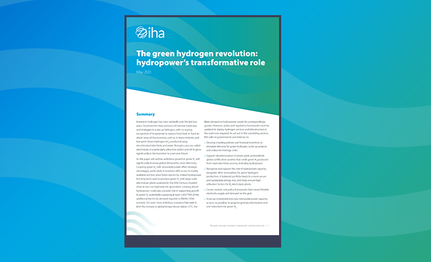 New paper: Couple green hydrogen with hydropower to create a net zero ...