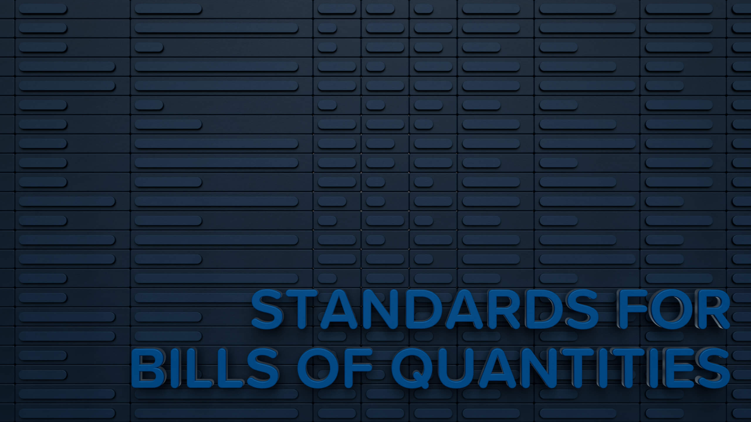 Standards for Bills of Quantities — Kreo