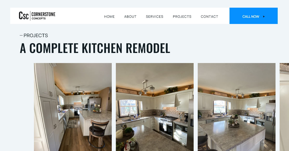 Projects | A complete kitchen remodel