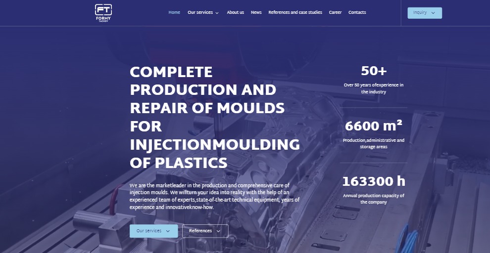 Formy Tachov | Development, production and repair of moulds for ...