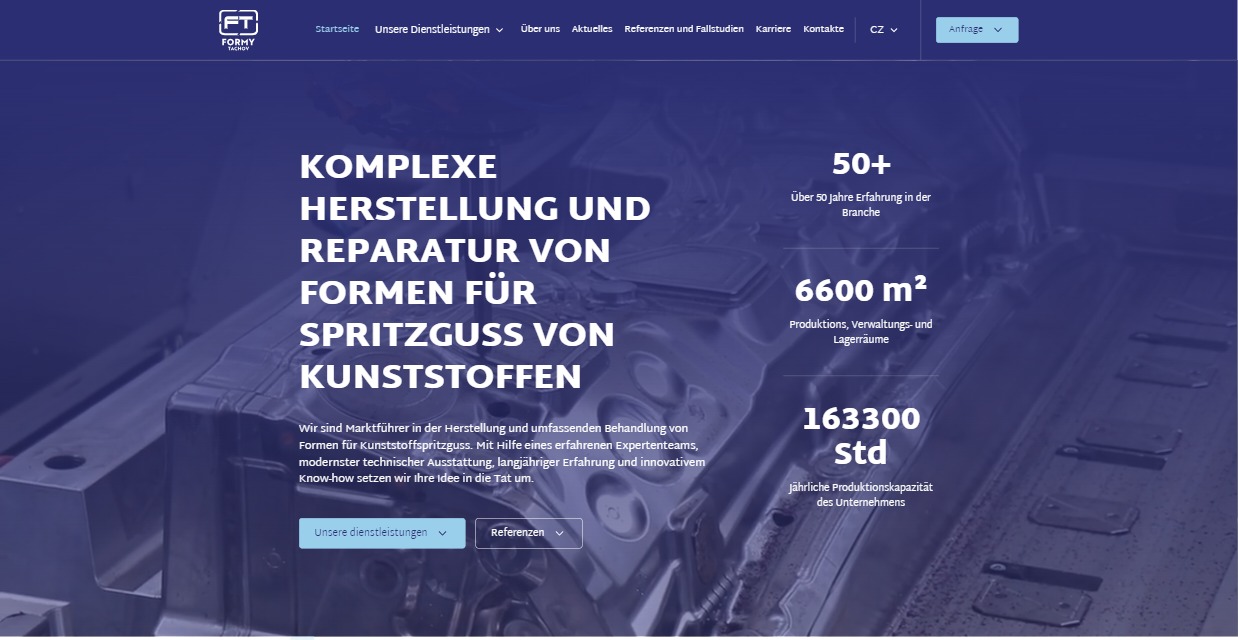 Formy Tachov | Entwicklung, Herstellung und Reparatur von Formen für ...