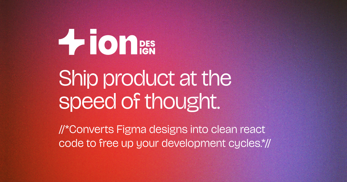 ion | Figma to Clean Code