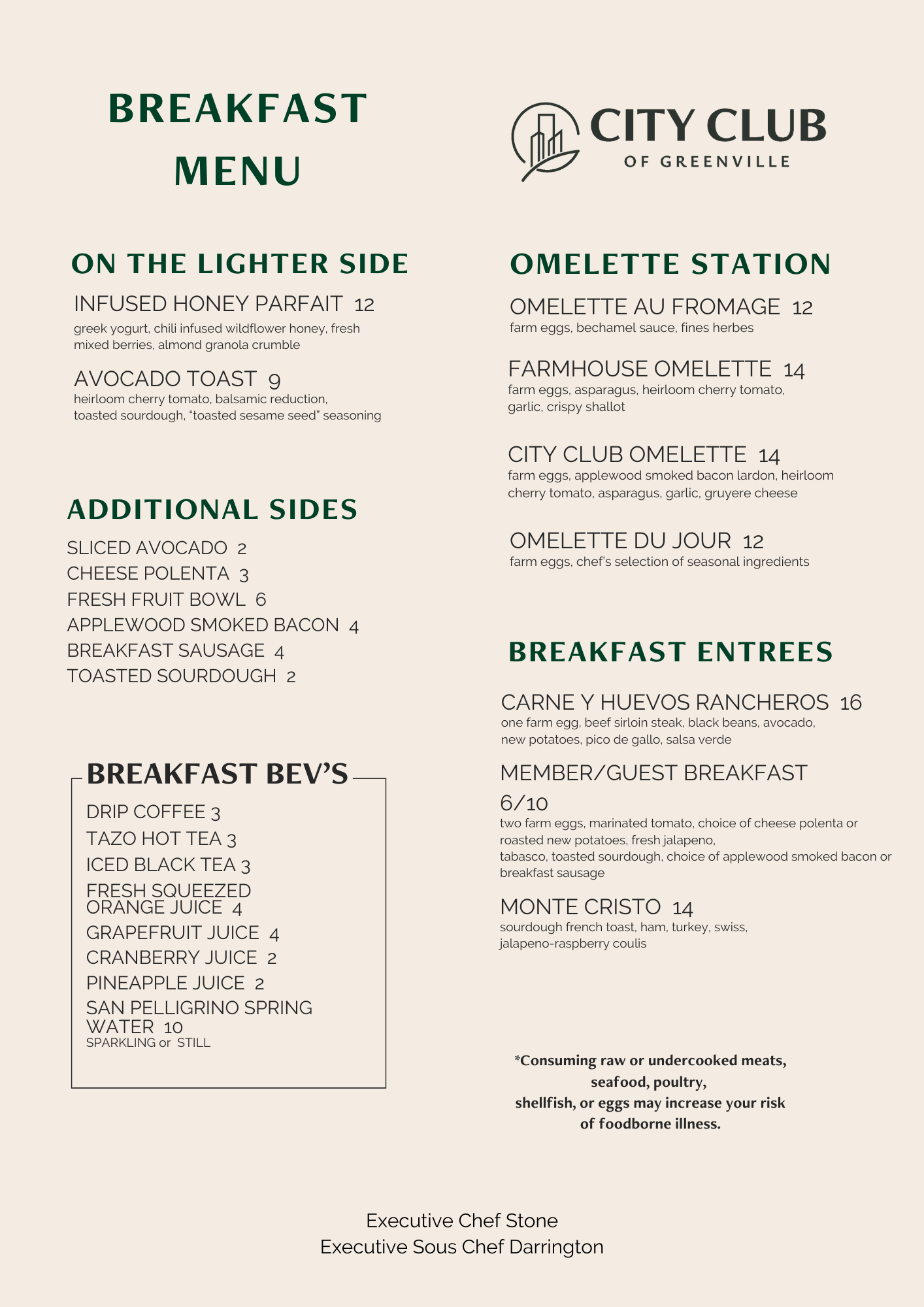 The City Club of Greenville | Dining