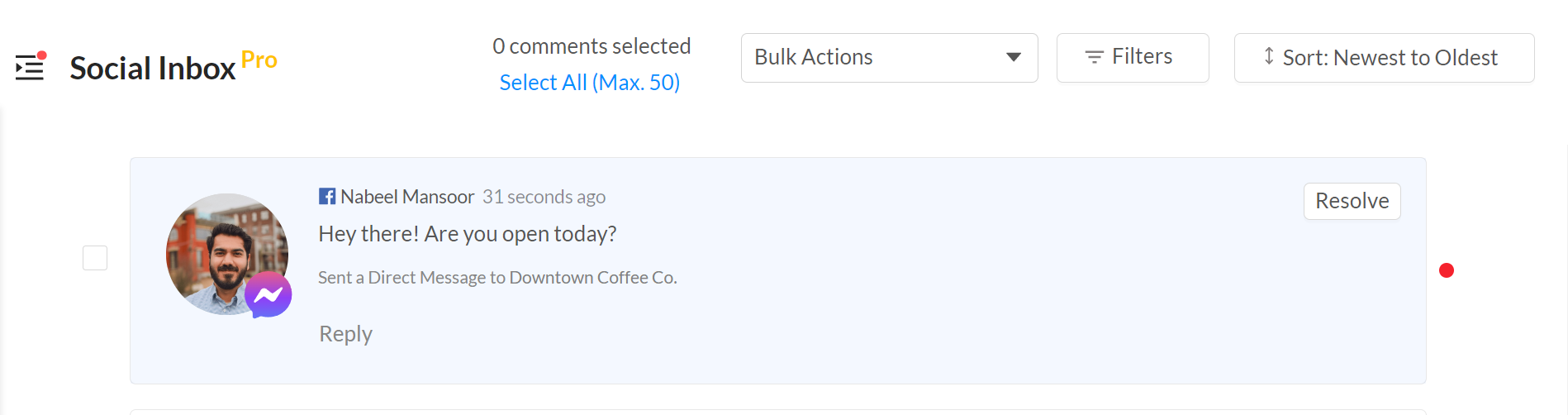 Manage Facebook DMs from one place | HeyOrca