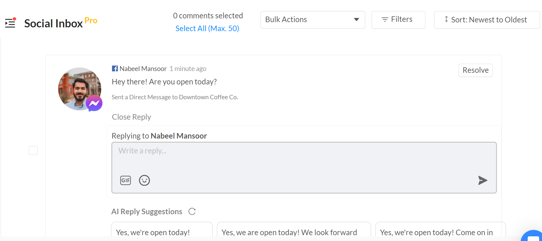 Manage Facebook DMs from one place | HeyOrca