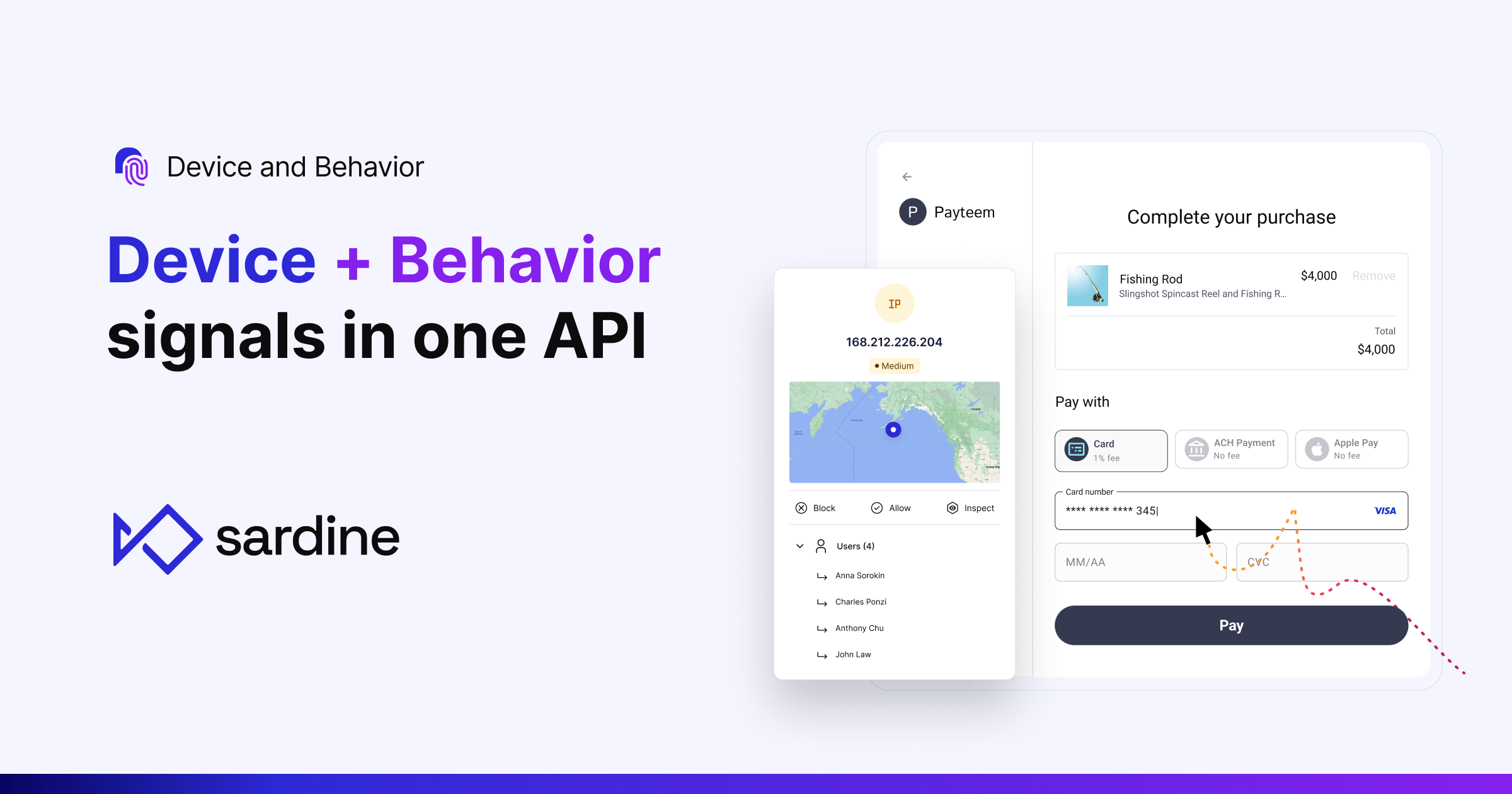 Device Intelligence and Behavior Biometrics