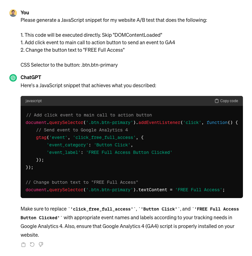 How To Use ChatGPT for A/B Testing | Mida Blog