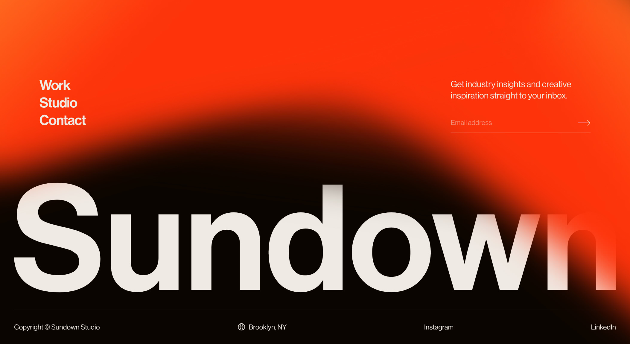 Footer | Sundown Studio