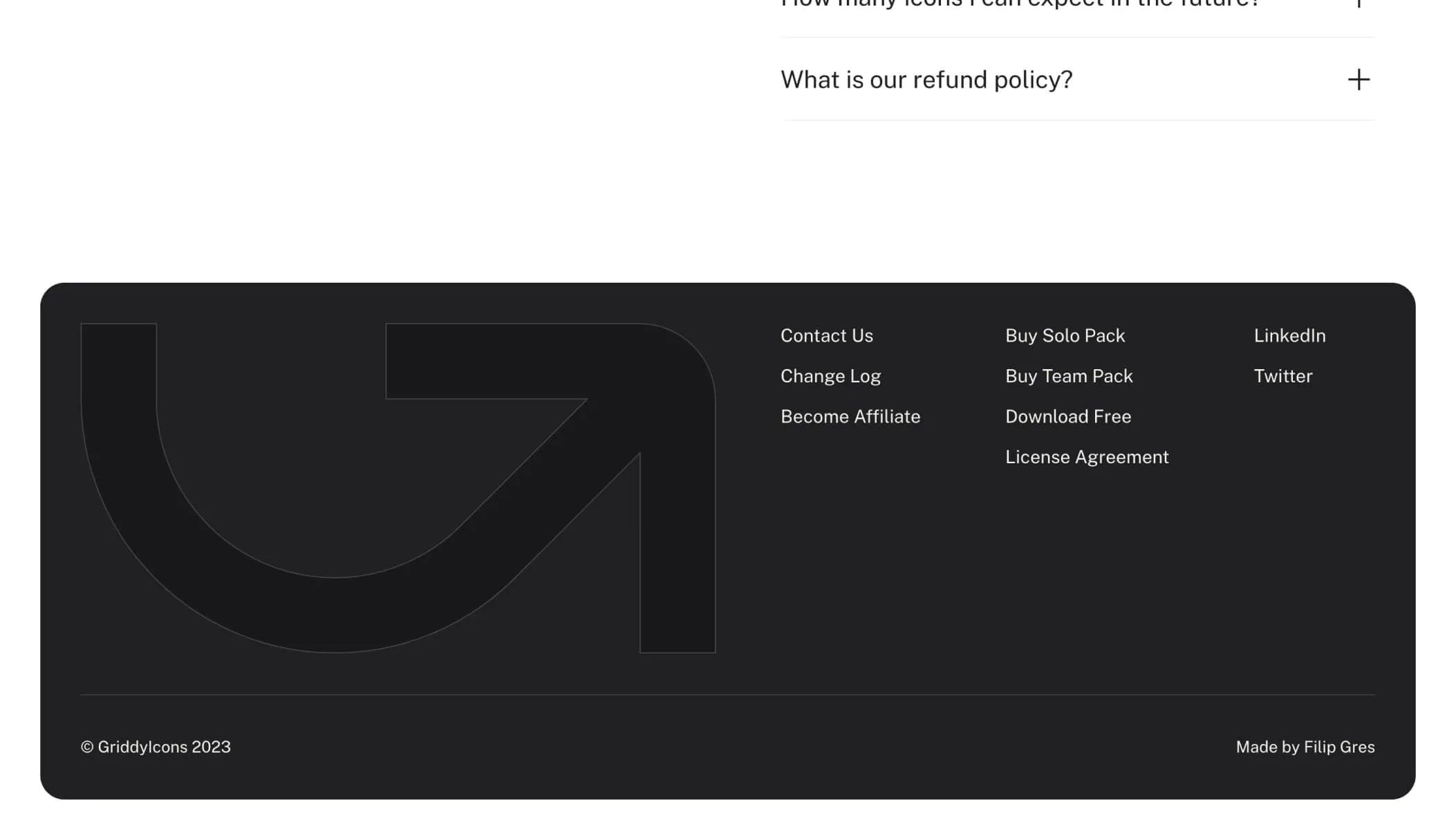 Footer | Griddy Icons
