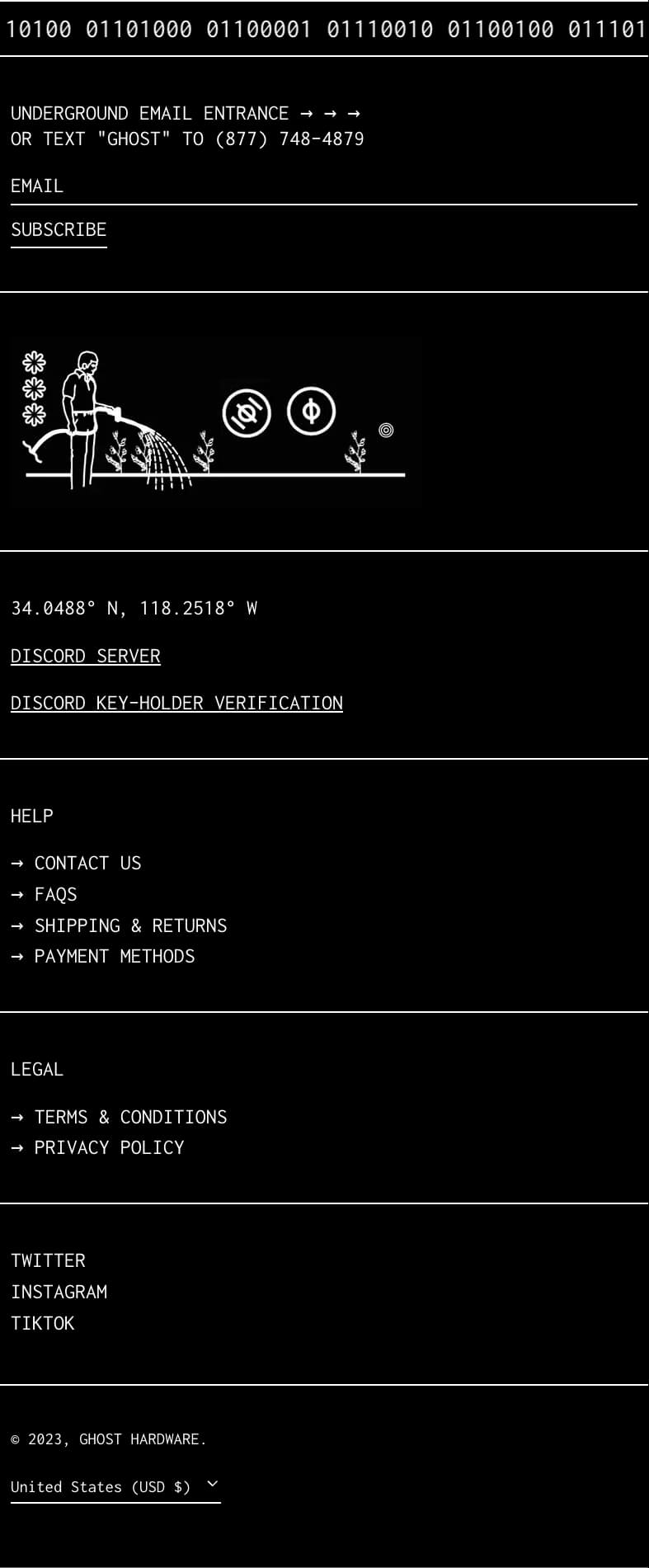 Footer | Ghost Hardware