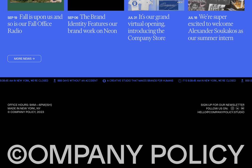 Footer | Animated Footers — The only footer gallery on earth.