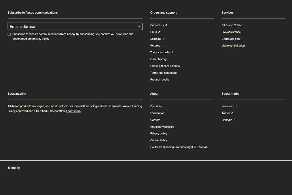 Footer | Grid Footers — The only footer gallery on earth.