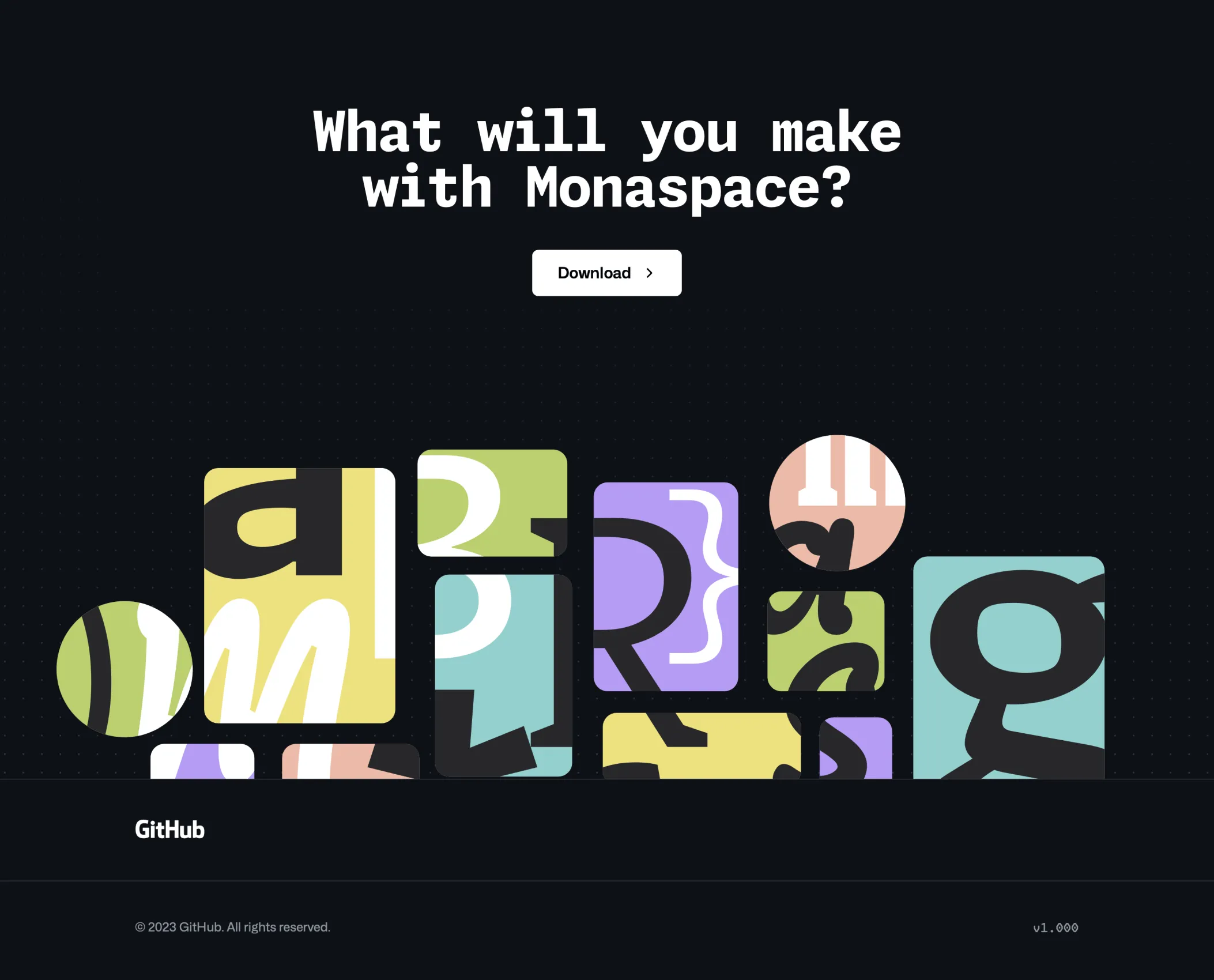Footer | Monaspace