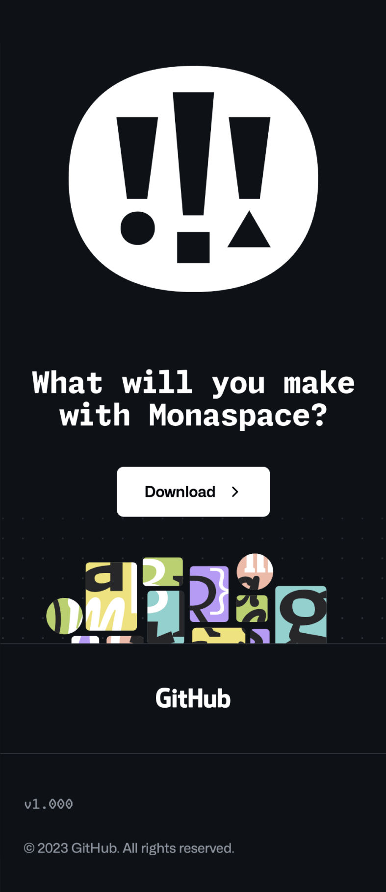 Footer | Monaspace